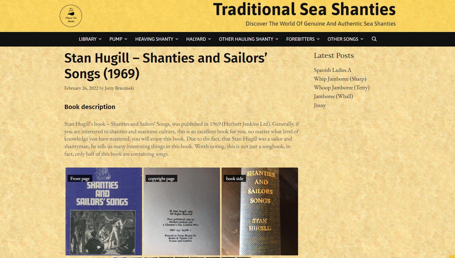 Stan Hugill - Shanties and Sailors' Songs (1969)