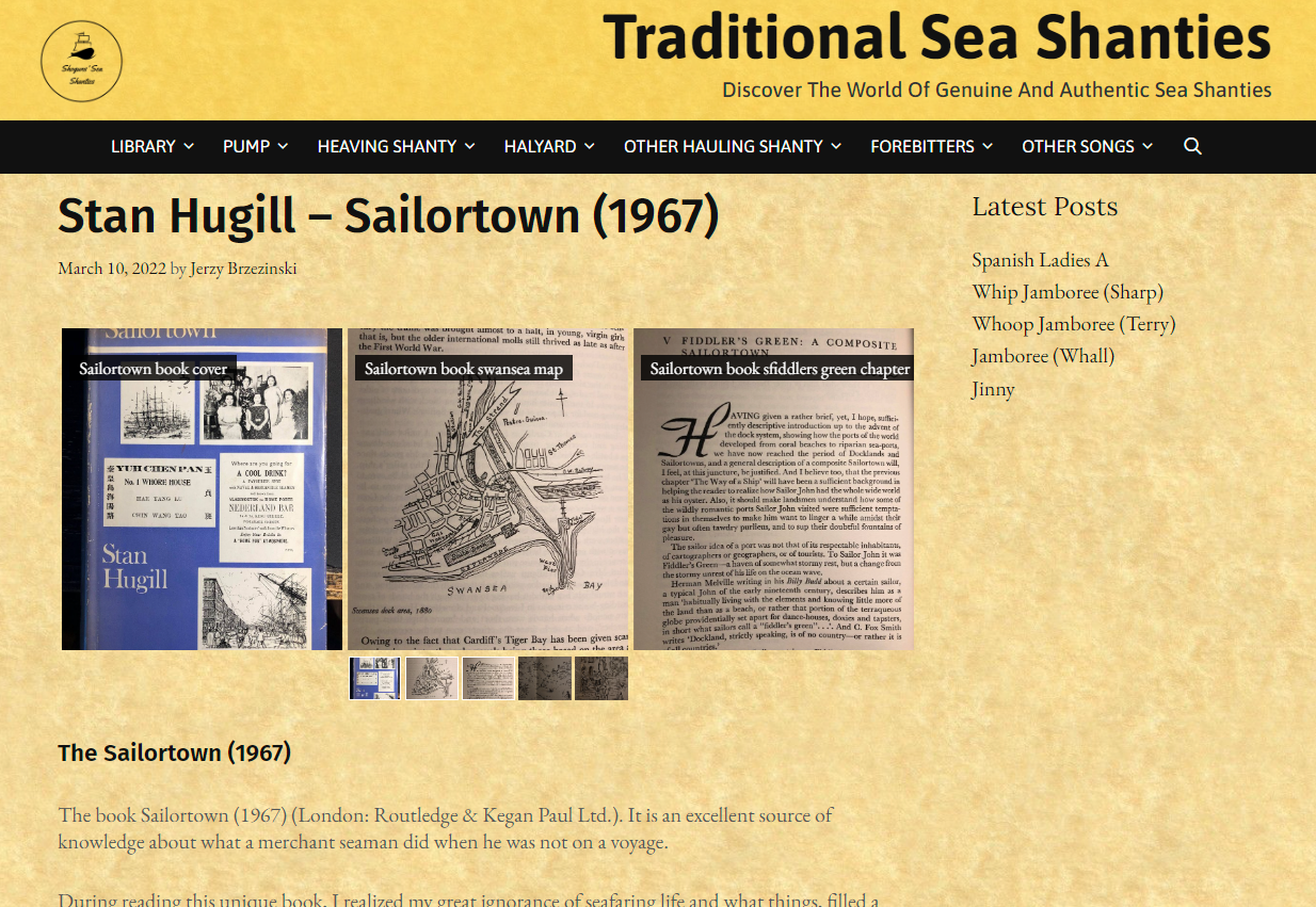 Stan Hugill - Sailortown (1967) - Traditional Sea Shanties