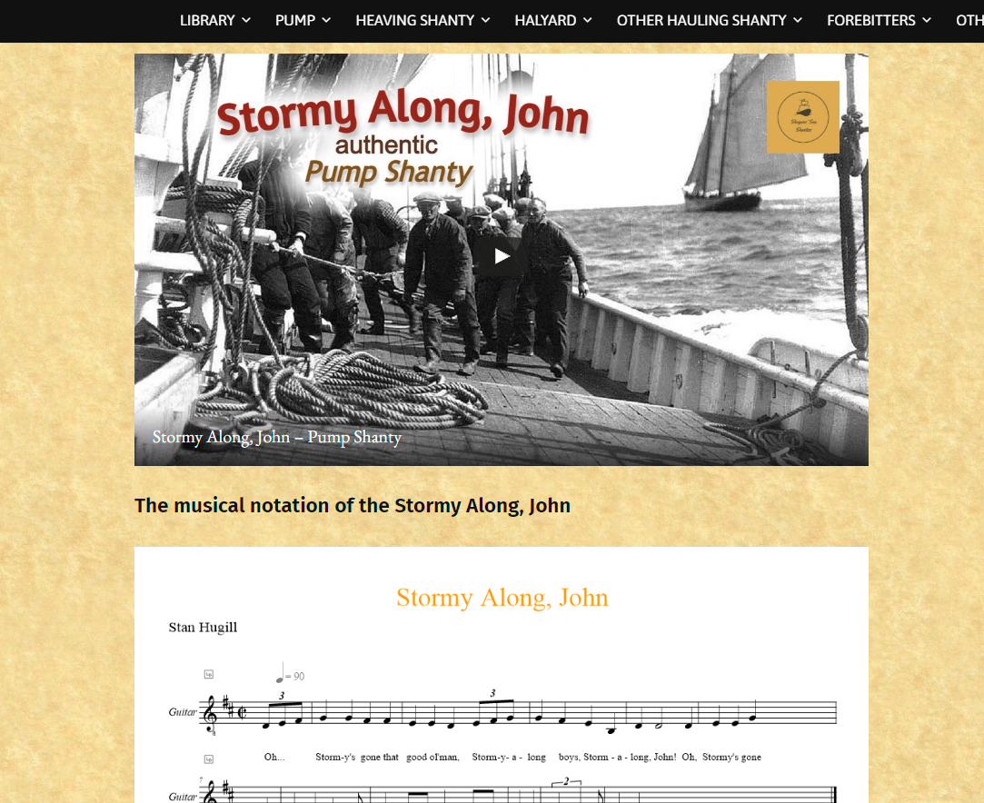 Stormy Along, John - Traditional Sea Shanties