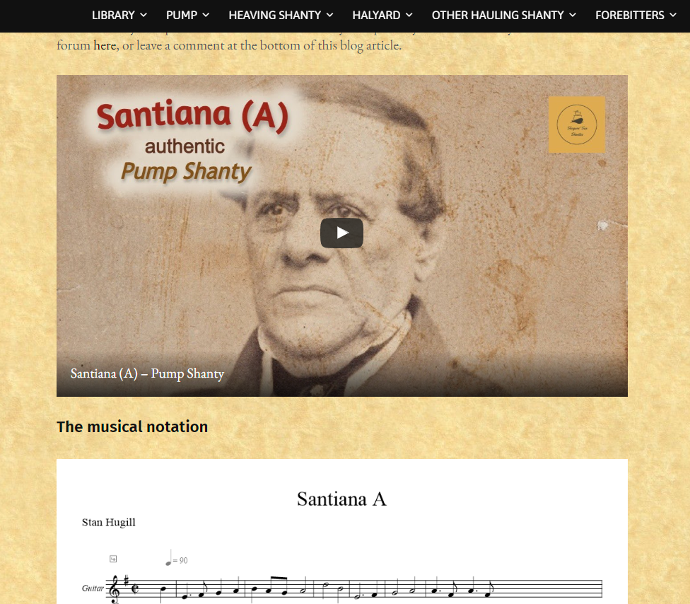 Santiana (A) - Traditional Sea Shanties