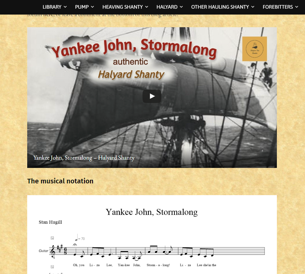 Yankee John Stormalong - Traditional Sea Shanties
