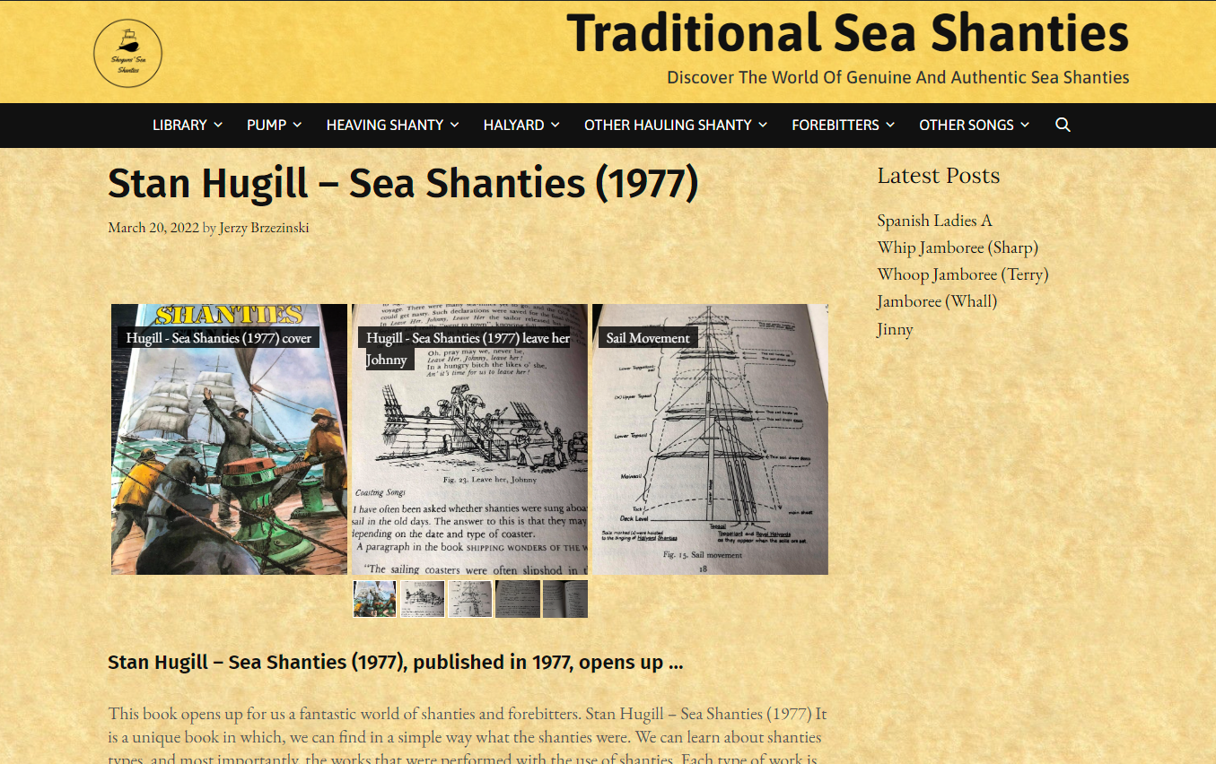 Stan Hugill - Sea Shanties (1977) - Traditional Sea Shanties