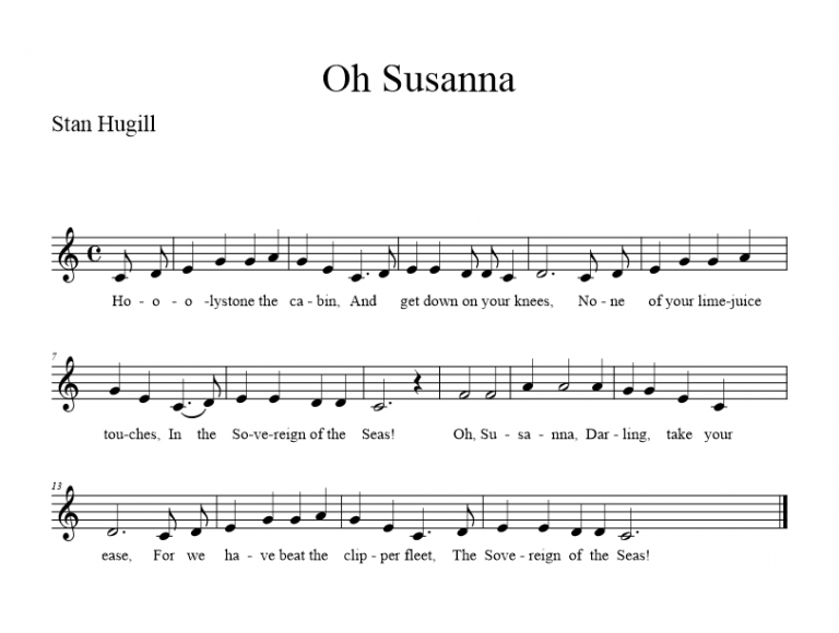 Oh Susanna - Traditional Sea Shanties