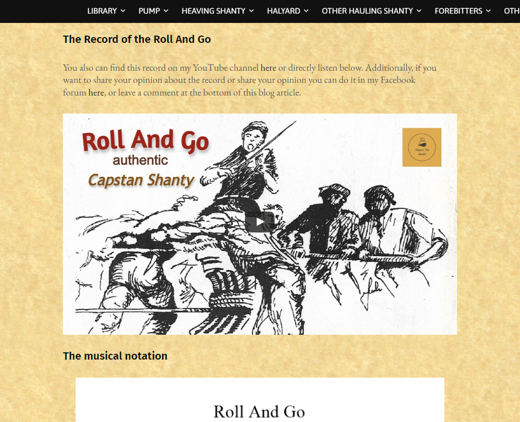 Roll And Go - Traditional Sea Shanties Recorded Shanties