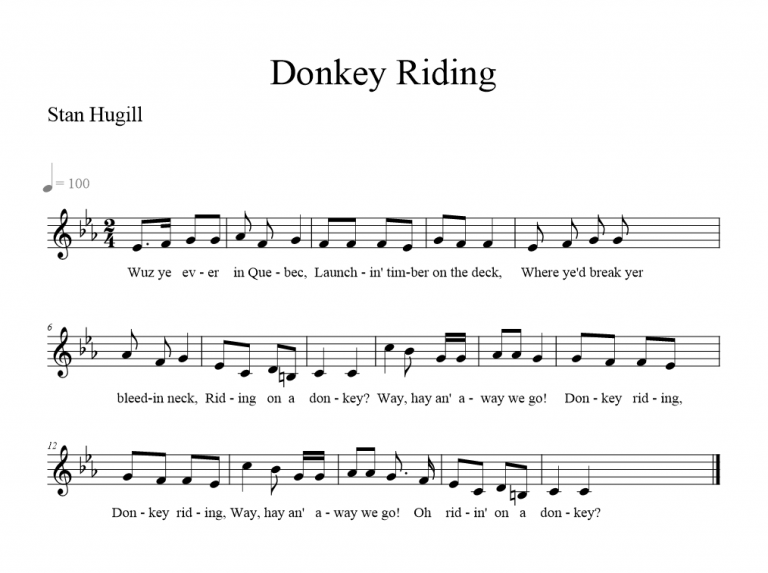 Donkey Riding (Stamp-n-go) - Traditional Sea Shanties