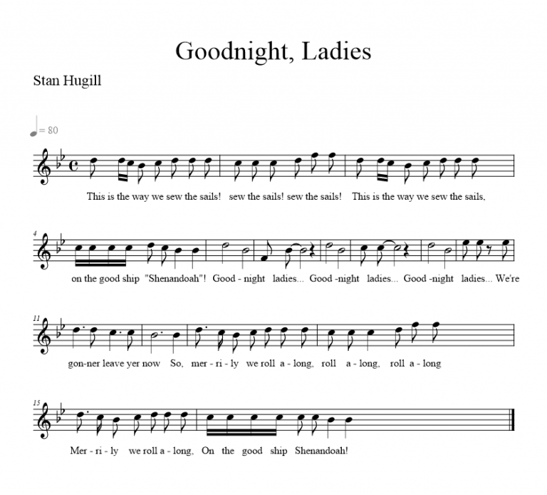 Goodnight Ladies - Traditional Sea Shanties Recorded Shanties
