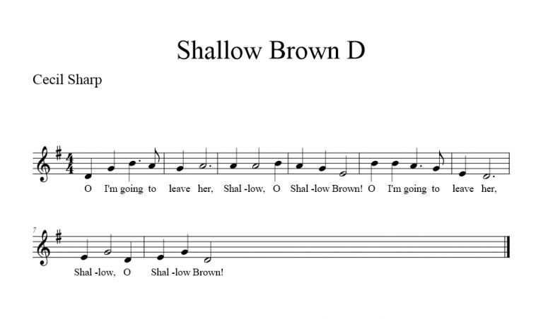 Shallow Brown D - Traditional Sea Shanties